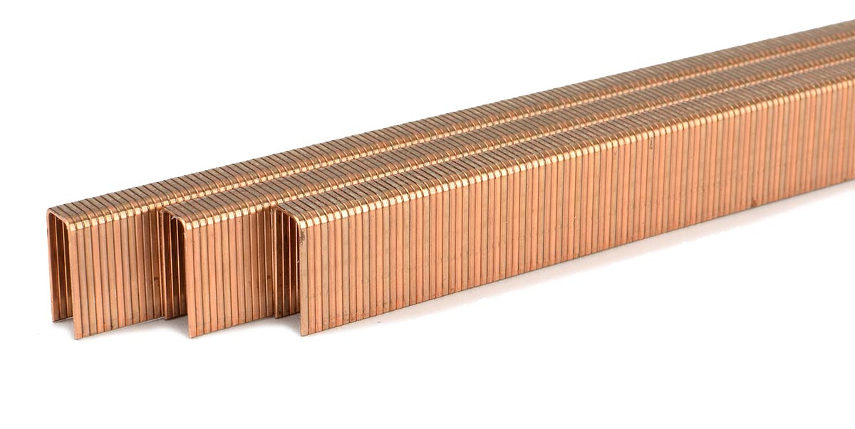 9 series staples 1/2-inch leg, LF. 10,000/box. Made in Europe.